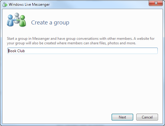 Create a group using Windows Live Messenger – gregsedwards