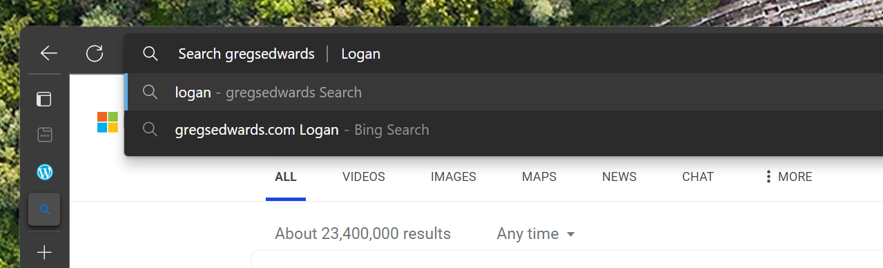 Better site searching with Edge – gregsedwards